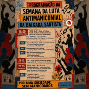 Programação da Semana da Luta Antimanicomial BS - 2026 : Sindserv Santos